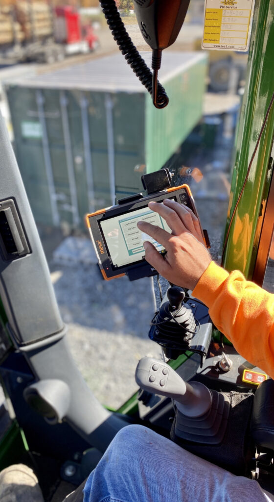 Log Loader Uses Barcode/Scanner Technology - Forest Resources Association