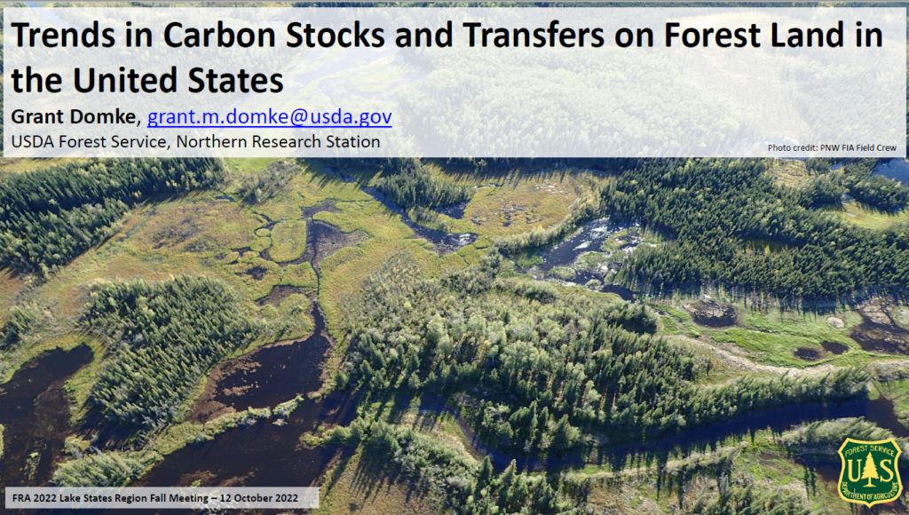 Trends in Carbon Stocks and Transfers on Forest Land in the United ...