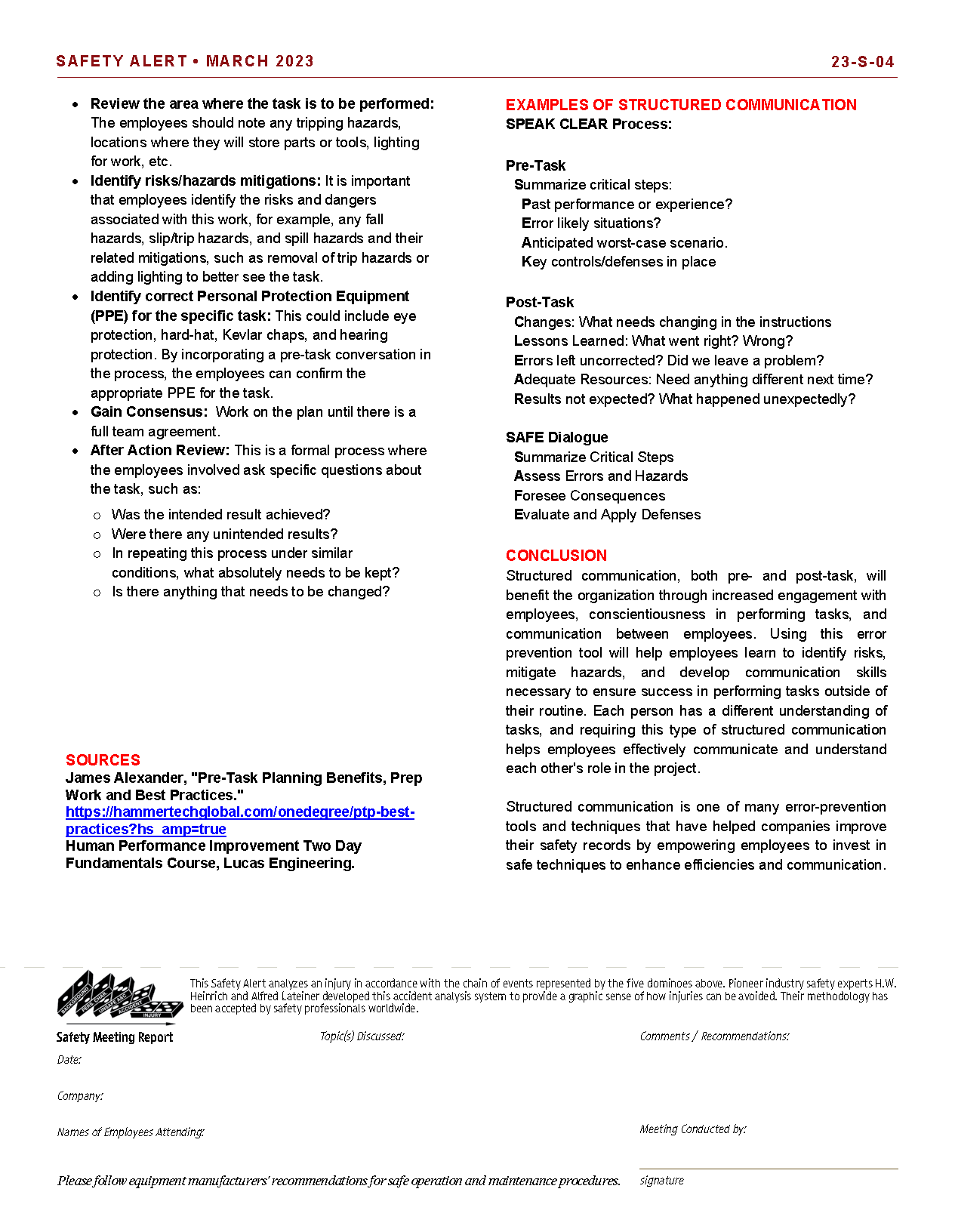 23-S-04 The Importance of Pre-Task Conversations - Forest Resources ...