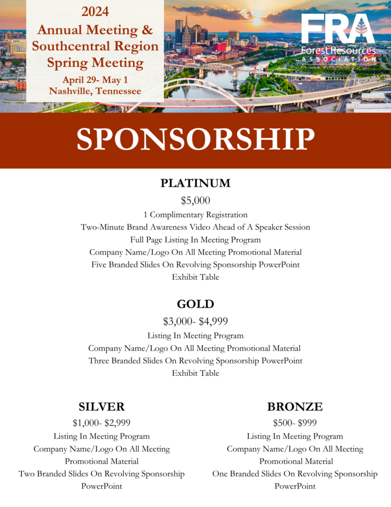 Sponsorship - Forest Resources Association