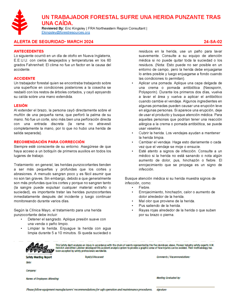 FRA’s Guide to the OSHA Logging Safety Standards - Forest Resources ...