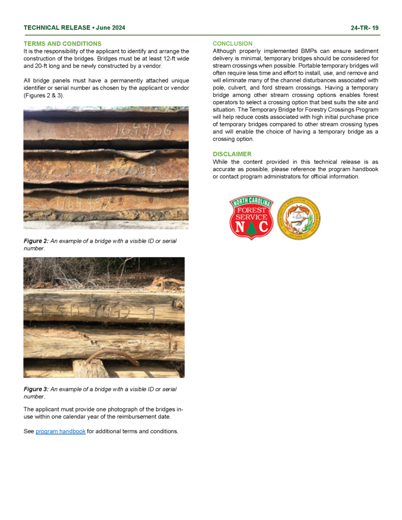 24-TR-19 Temporary Bridges for Forestry Crossings Program - Forest ...