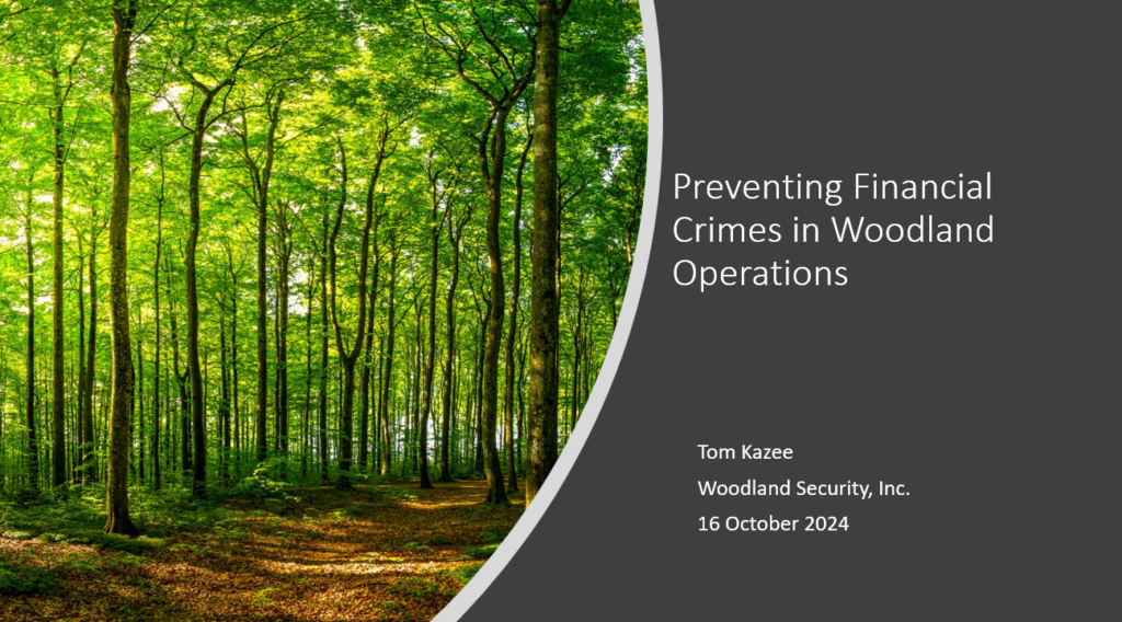 Preventing Financial Crimes in Woodland Operations - Forest Resources ...